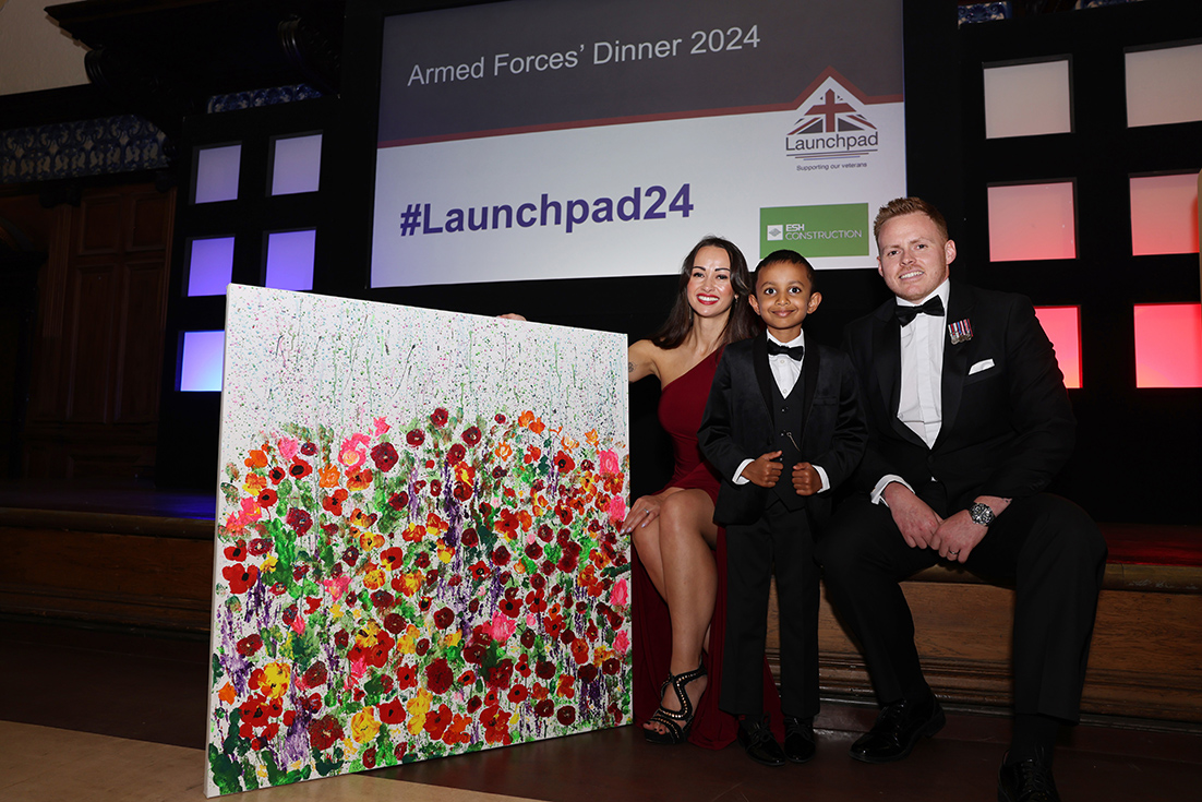 Guests celebrate successful night at Launchpad's Armed Forces' Dinner